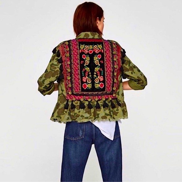 Zara | Jackets & Coats | Zara Army Jacket | Poshmark